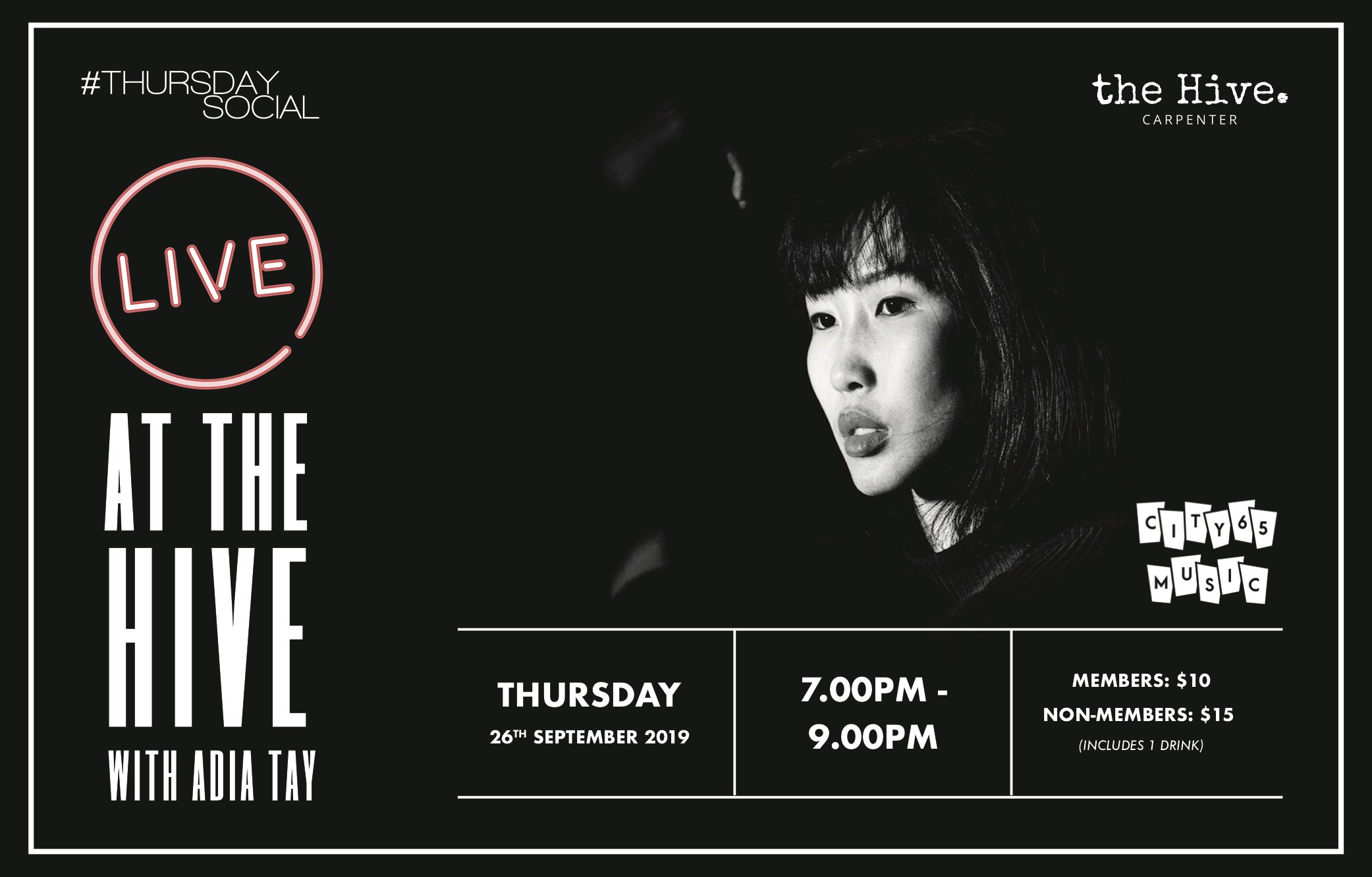 Thursday Social: Live at the Hive with Adia Tay | the Hive Carpenter