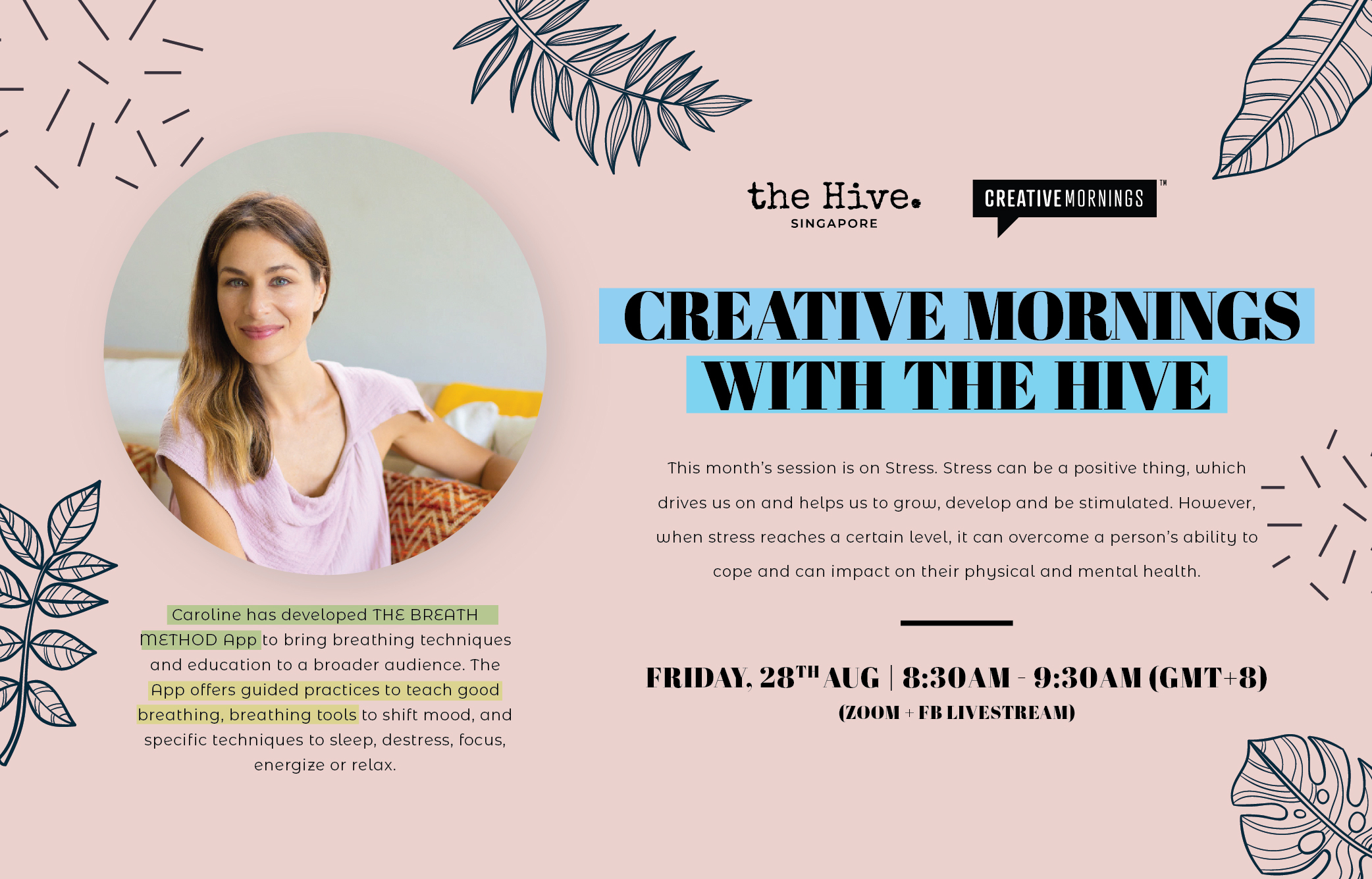 Online Creative Mornings with The Hive – Caroline Gamble, The Breath ...